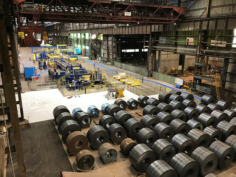 Bradbury Group Stretch leveler Cut to length lines