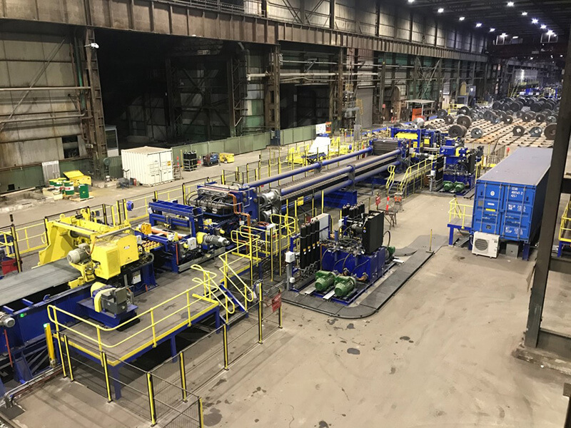 Bradbury Group Stretch leveler Cut to length lines