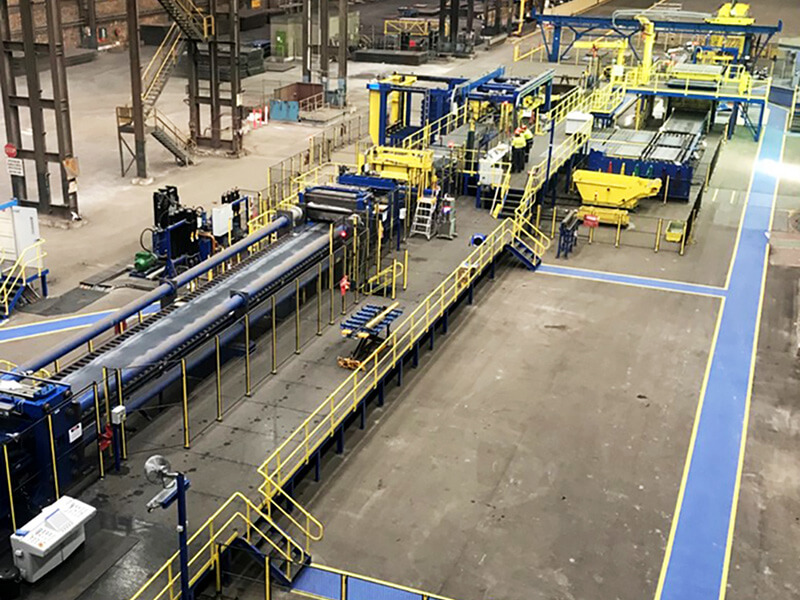 Bradbury Group Stretch leveler Cut to length lines